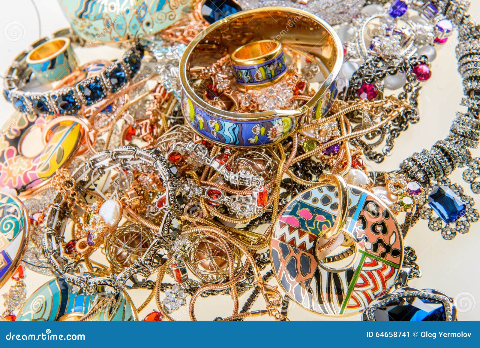 Jewels and Precious Gemstones Stock Image - Image of precious, metal ...