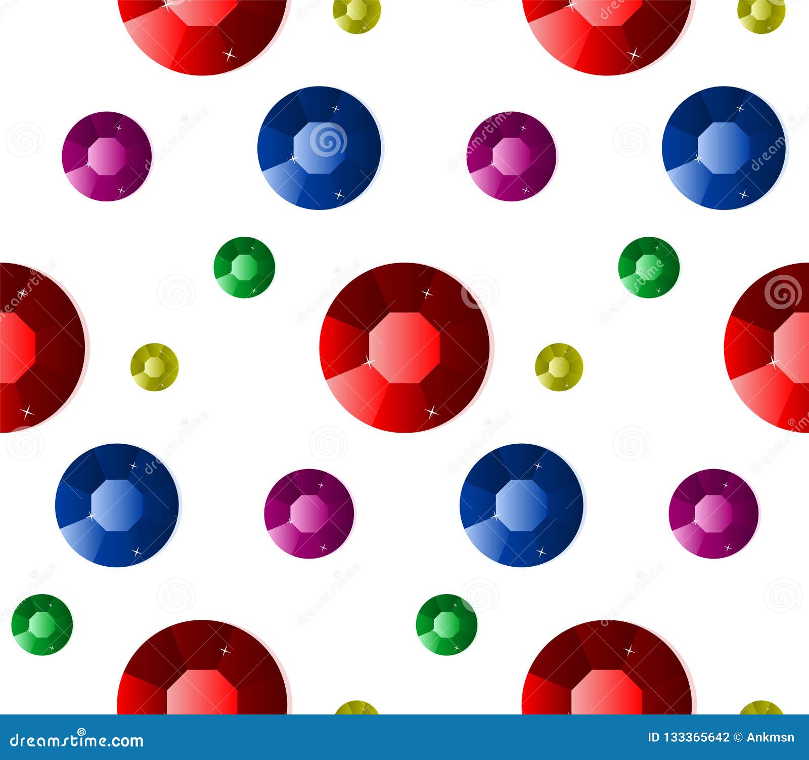 Jewels seamless pattern stock vector. Illustration of glass - 133365642