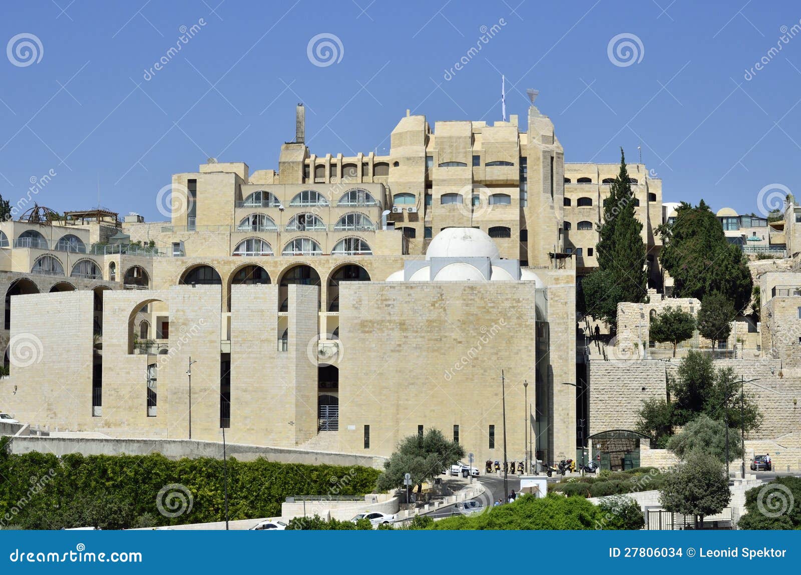 Jewish Block in Old Jerusalem, Israel. Stock Photo - Image of site ...