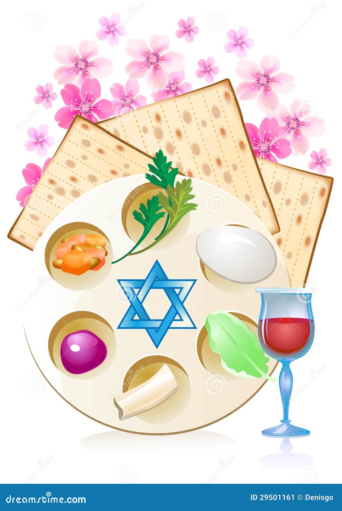 Jewish Celebrate Pesach Passover with Eggs Stock Vector - Illustration ...