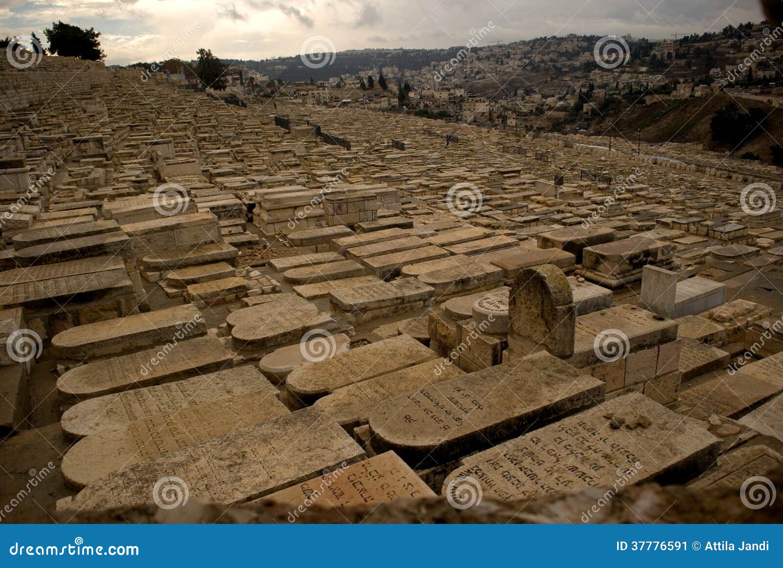 Jewish Cemetery, Jerusalem, Israel Editorial Photo - Image of cultural ...