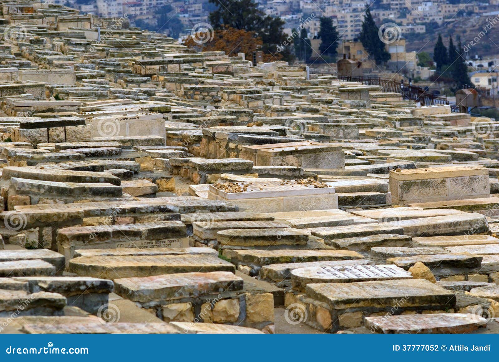 Jewish Cemetery, Jerusalem, Israel Editorial Photography - Image of ...