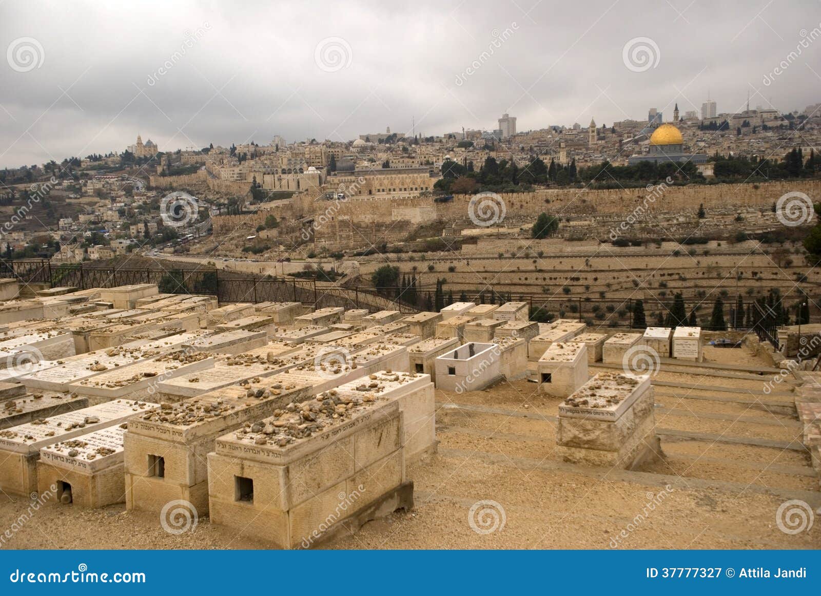 Jewish Cemetery, Jerusalem, Israel Editorial Photography - Image of ...