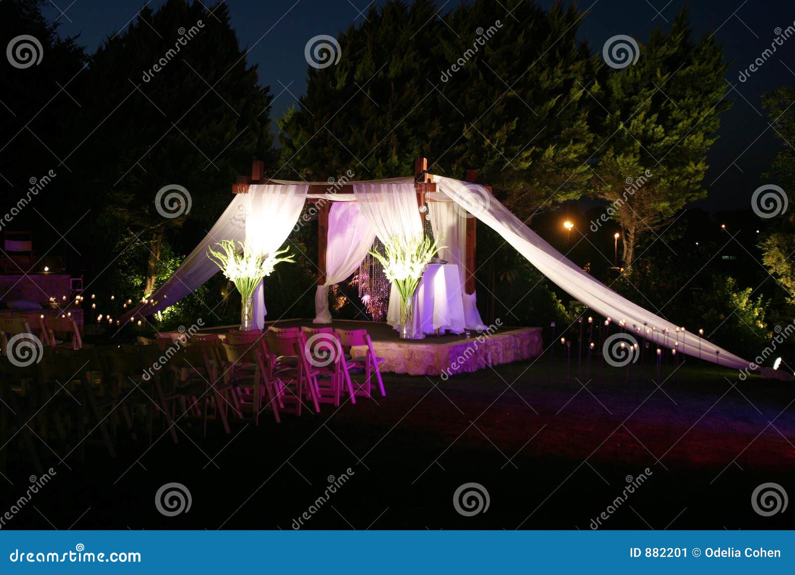 Jewish Chuppah stock image. Image of ceremony, night, wedding - 882201