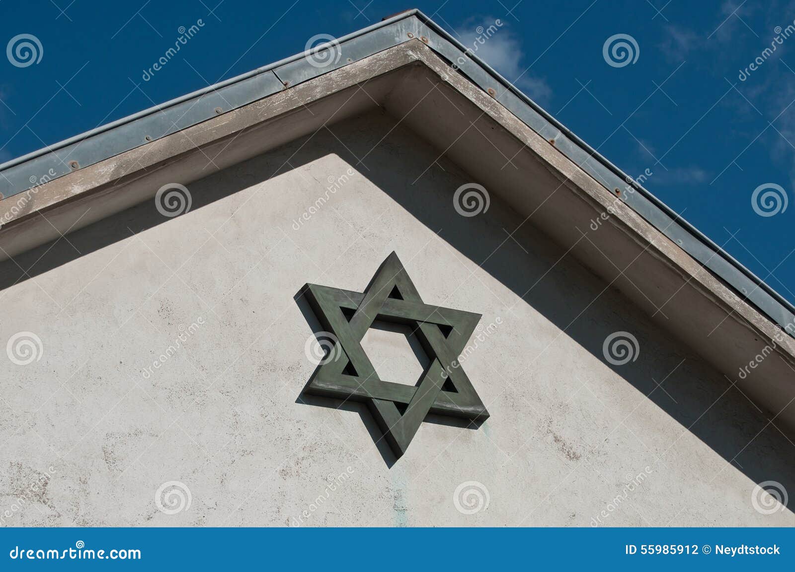 Jewish cross on building stock photo. Image of grave - 55985912