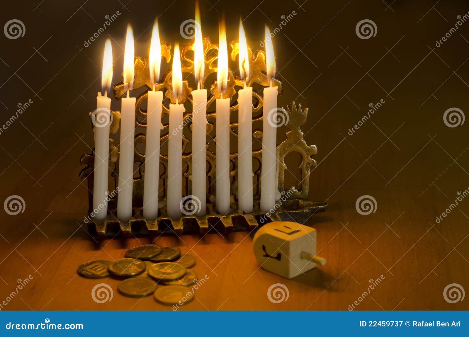 Jewish Holiday Hanukkah stock image. Image of gold, haunkkah - 22459737