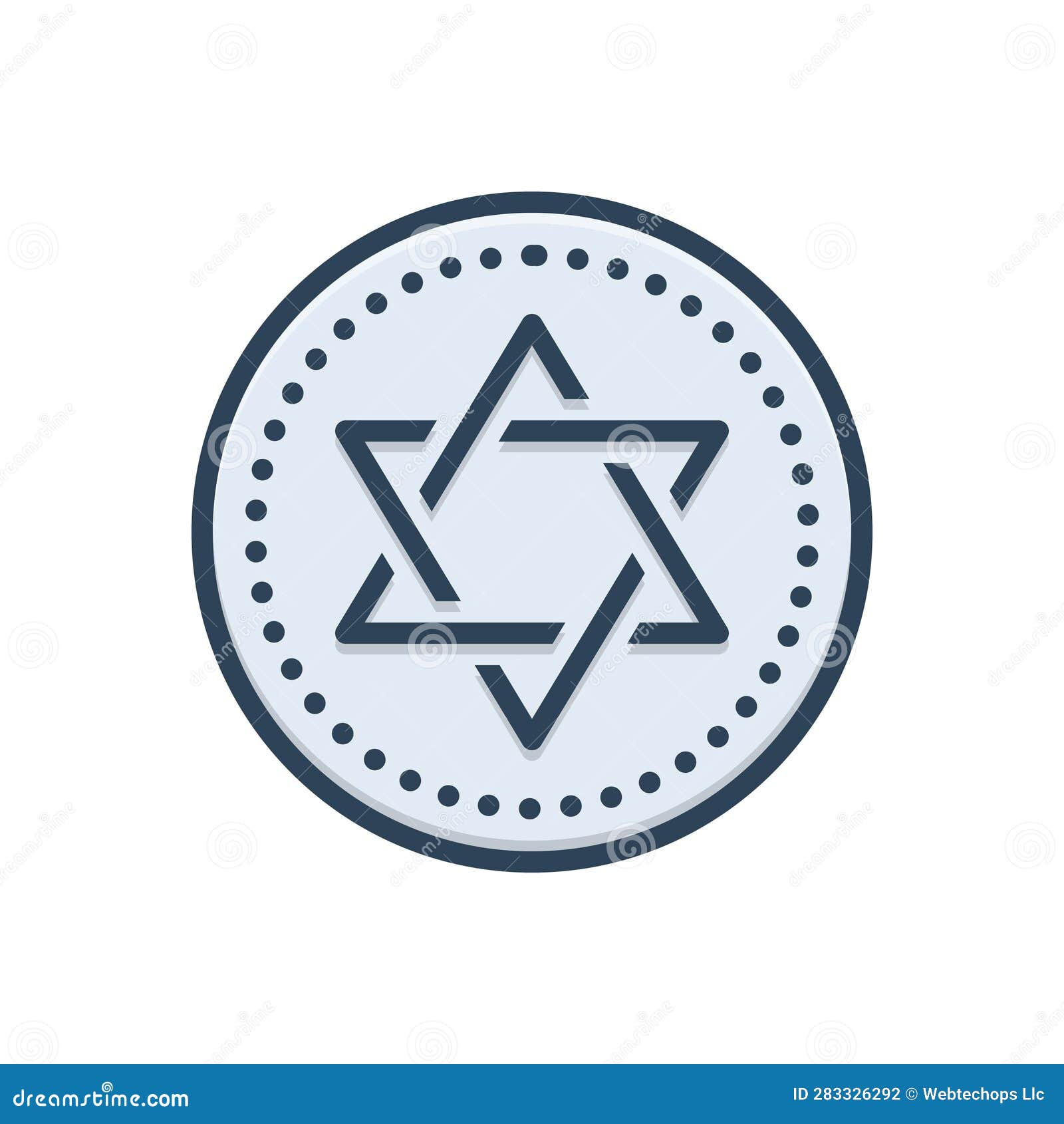 Color Illustration Icon for Jewish, Jewish Star and Holiday Stock ...