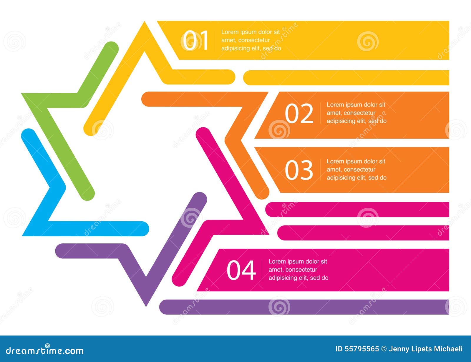 Jewish Infographics with David Star Stock Vector - Illustration of ...
