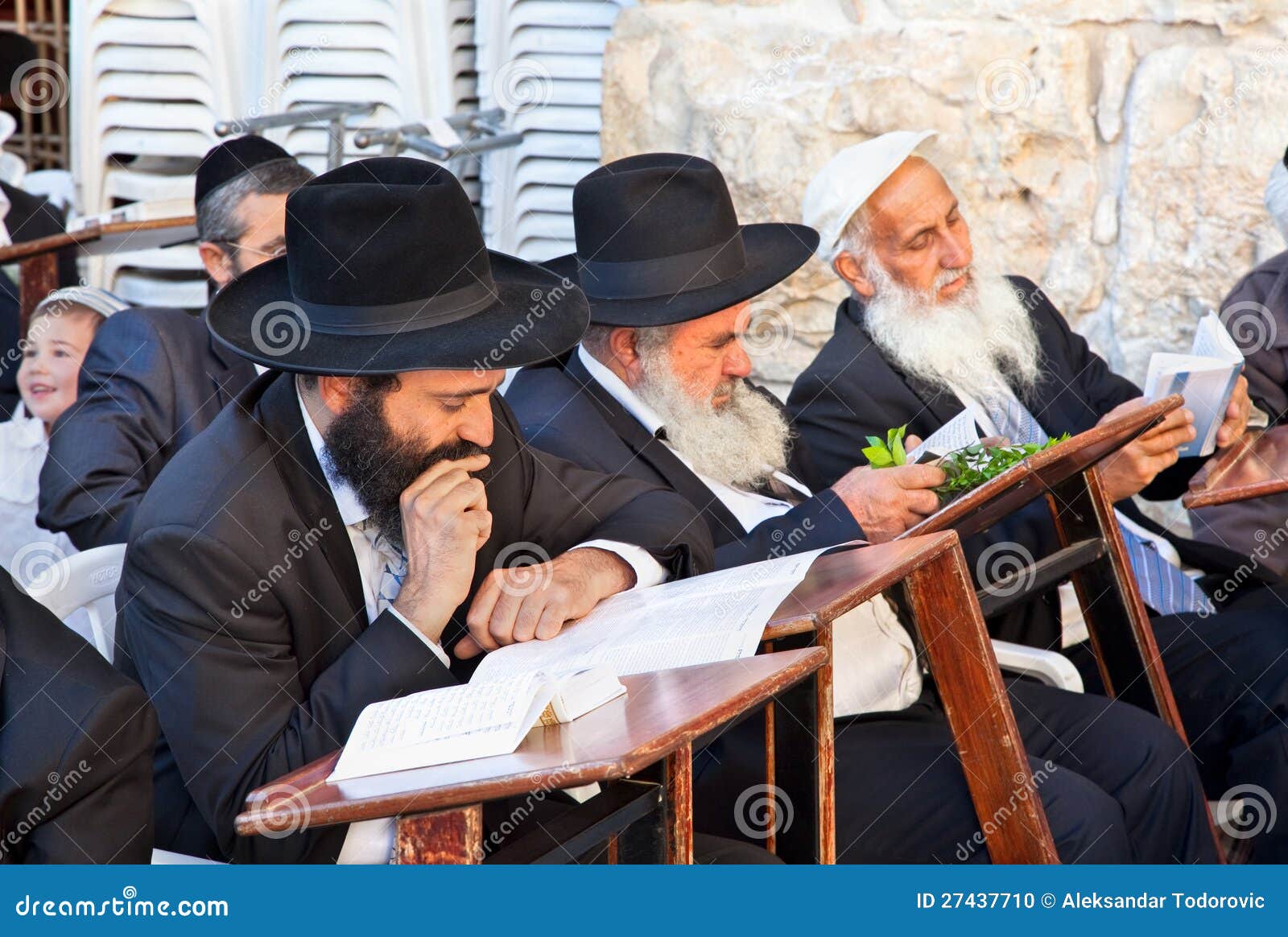 Jewish Praying at the Western Wall Editorial Image - Image of holiday ...