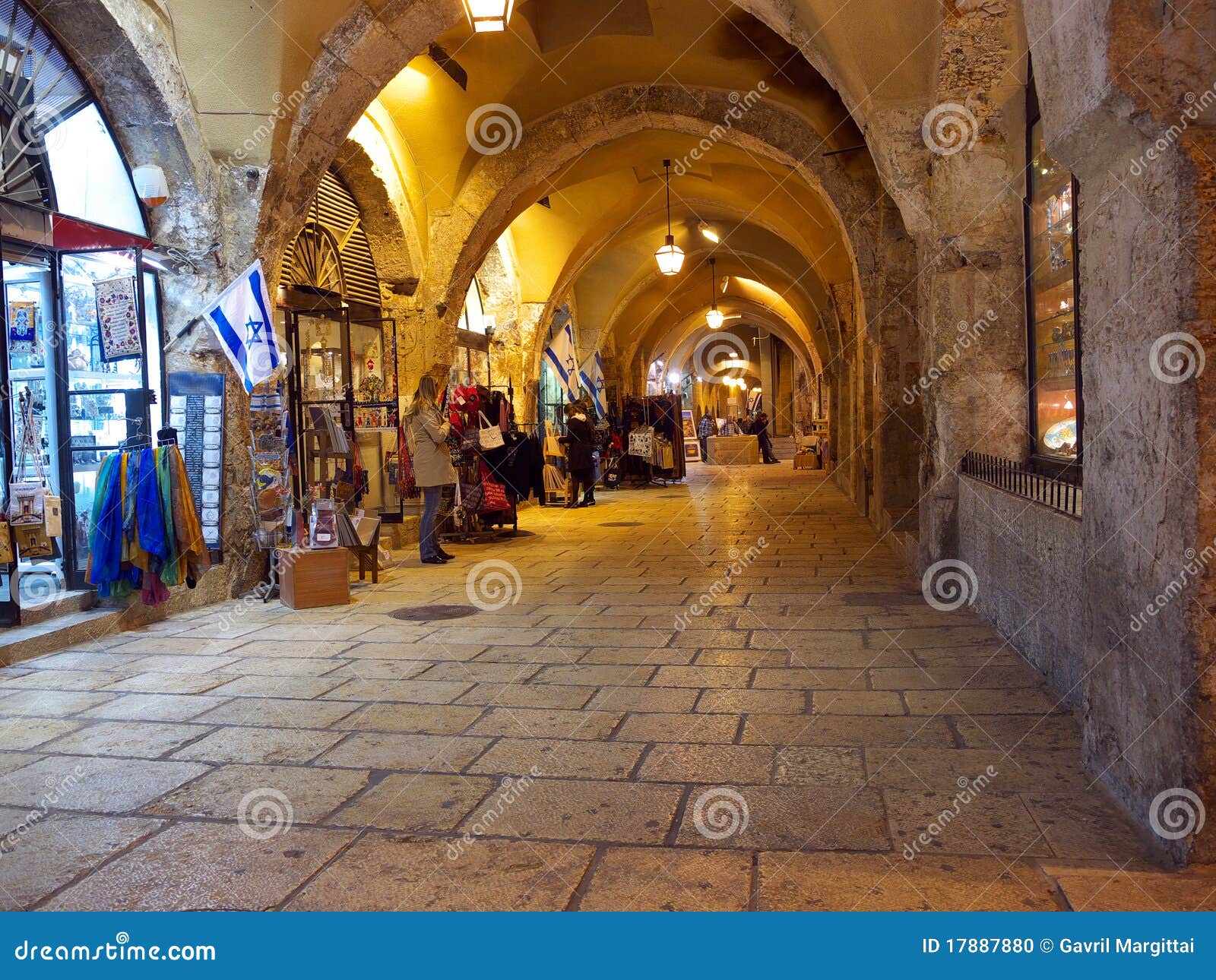 Jewish Quarter Bazaar in Old Jerusalem Editorial Image - Image of gift ...