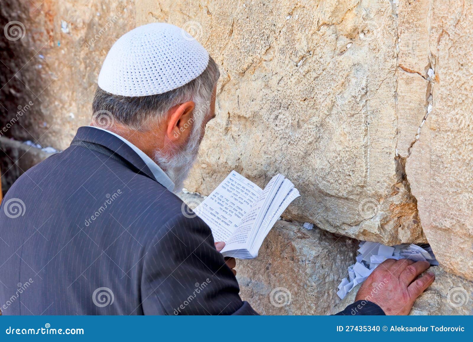 Jewish Reading and Praying at the Western Wall Editorial Image - Image ...