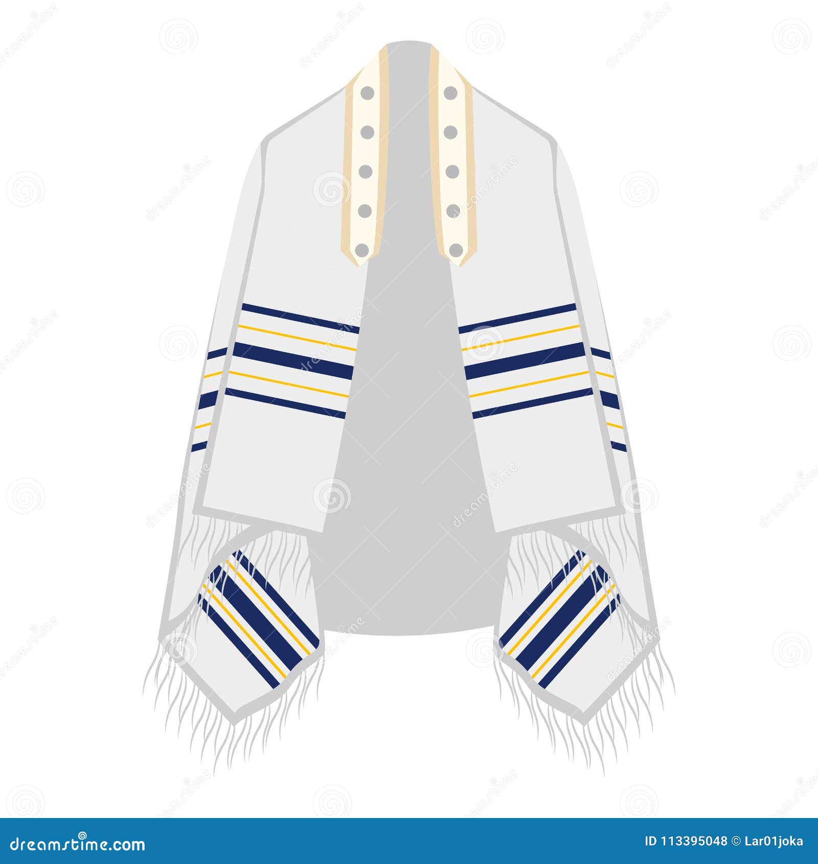 Jewish tallit icon stock vector. Illustration of symbol - 113395048