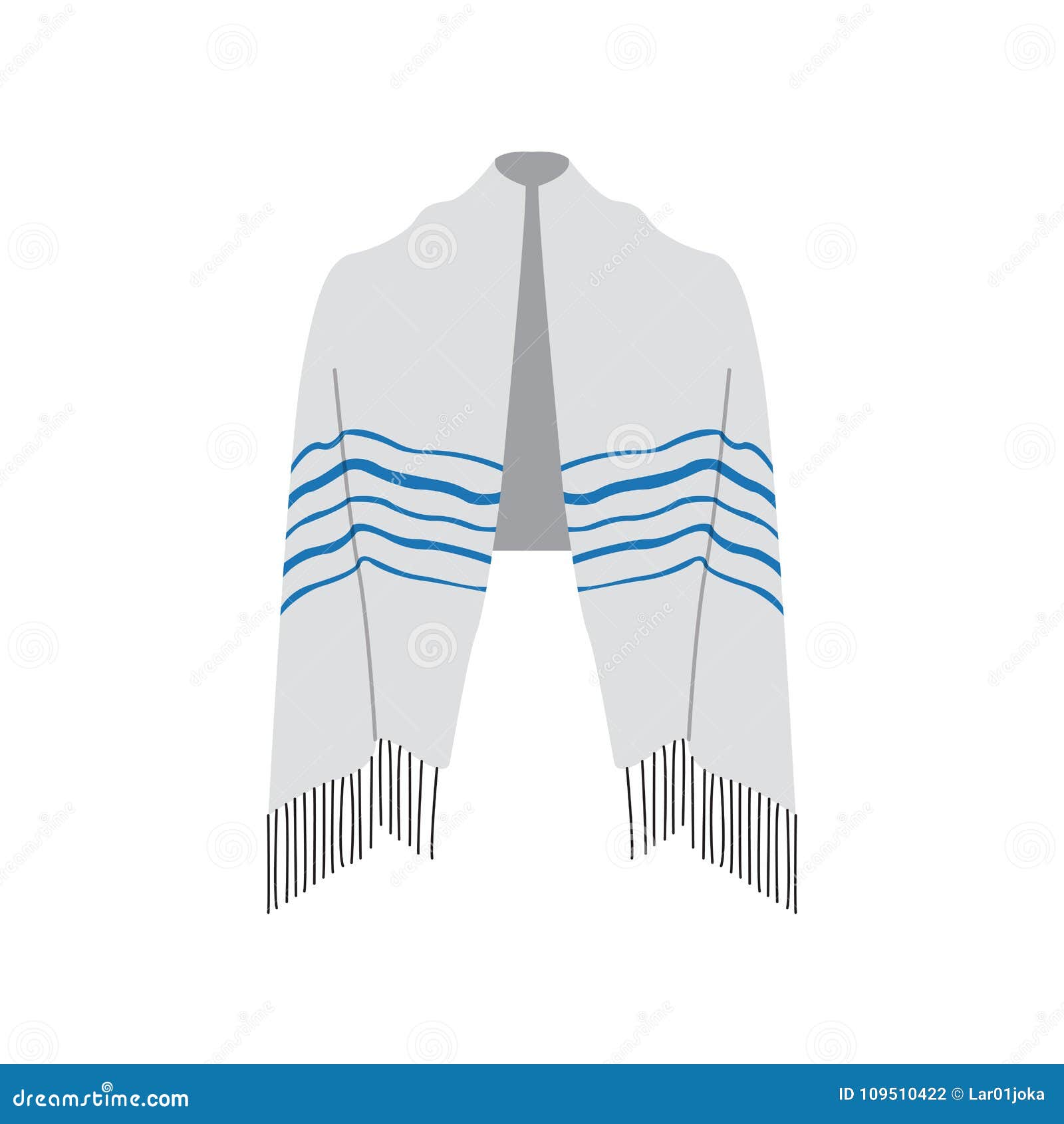 Jewish Tallit Icon Vector Illustration | CartoonDealer.com #109556100