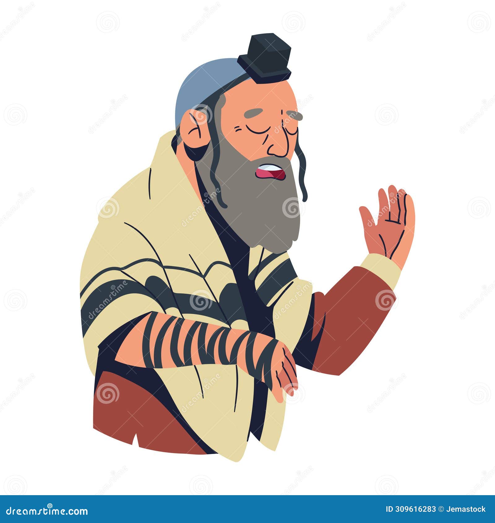 Jewish Tefillin Male Royalty-Free Stock Photography | CartoonDealer.com ...