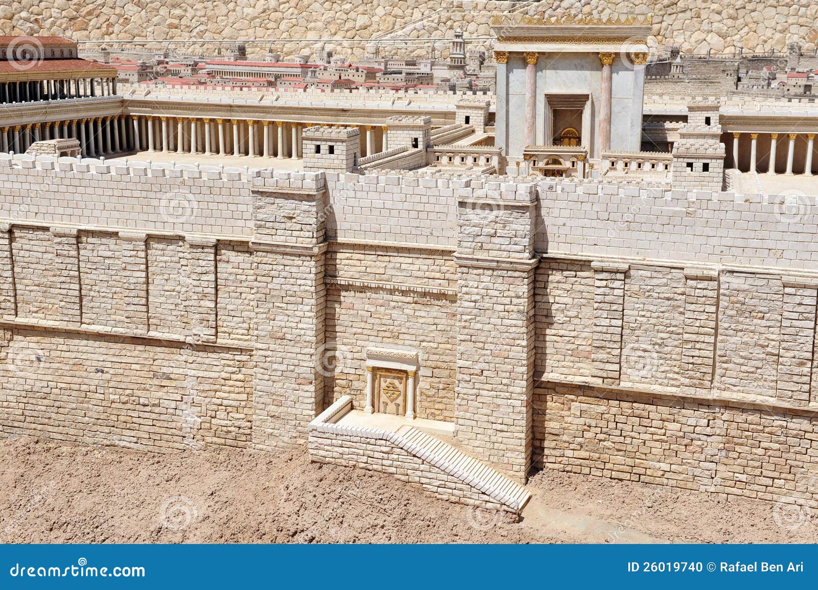 The Jewish Temple on Temple Mount - Model Editorial Image - Image of ...