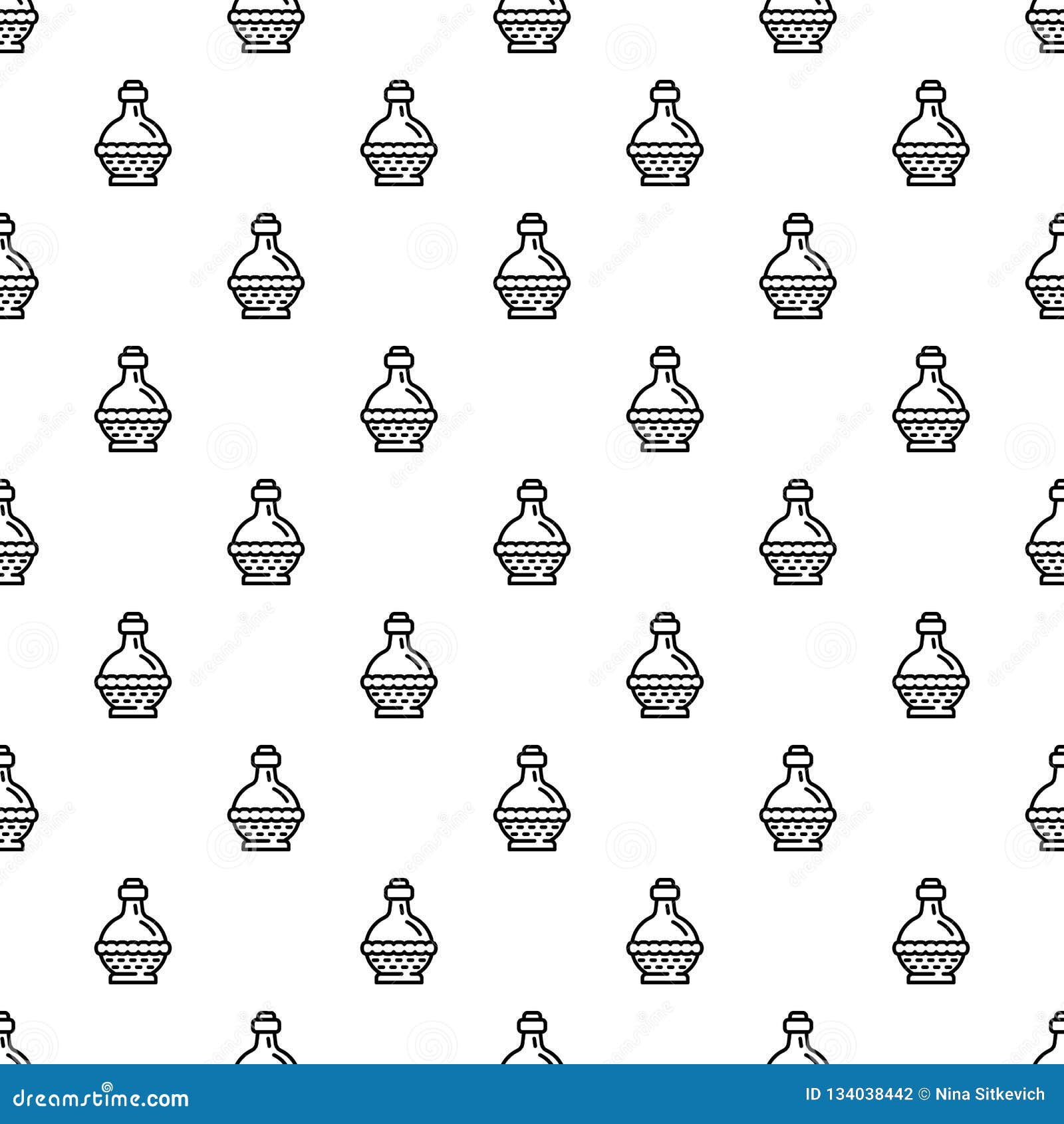 Jewish Wine Pattern Seamless Vector Stock Vector - Illustration of ...