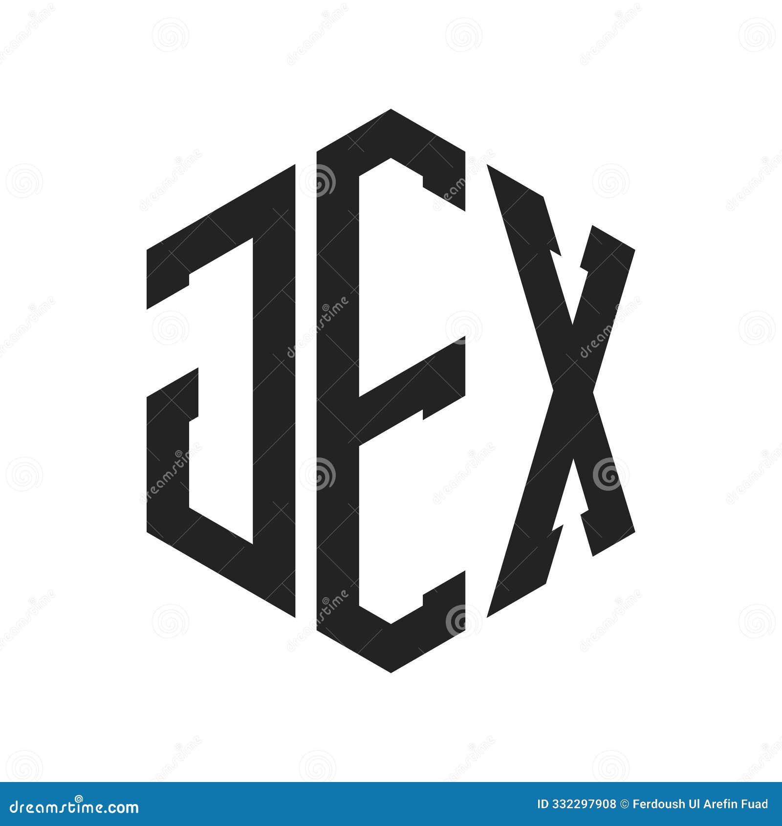 JEX Logo Design. Initial Letter JEX Monogram Logo Using Hexagon Shape ...