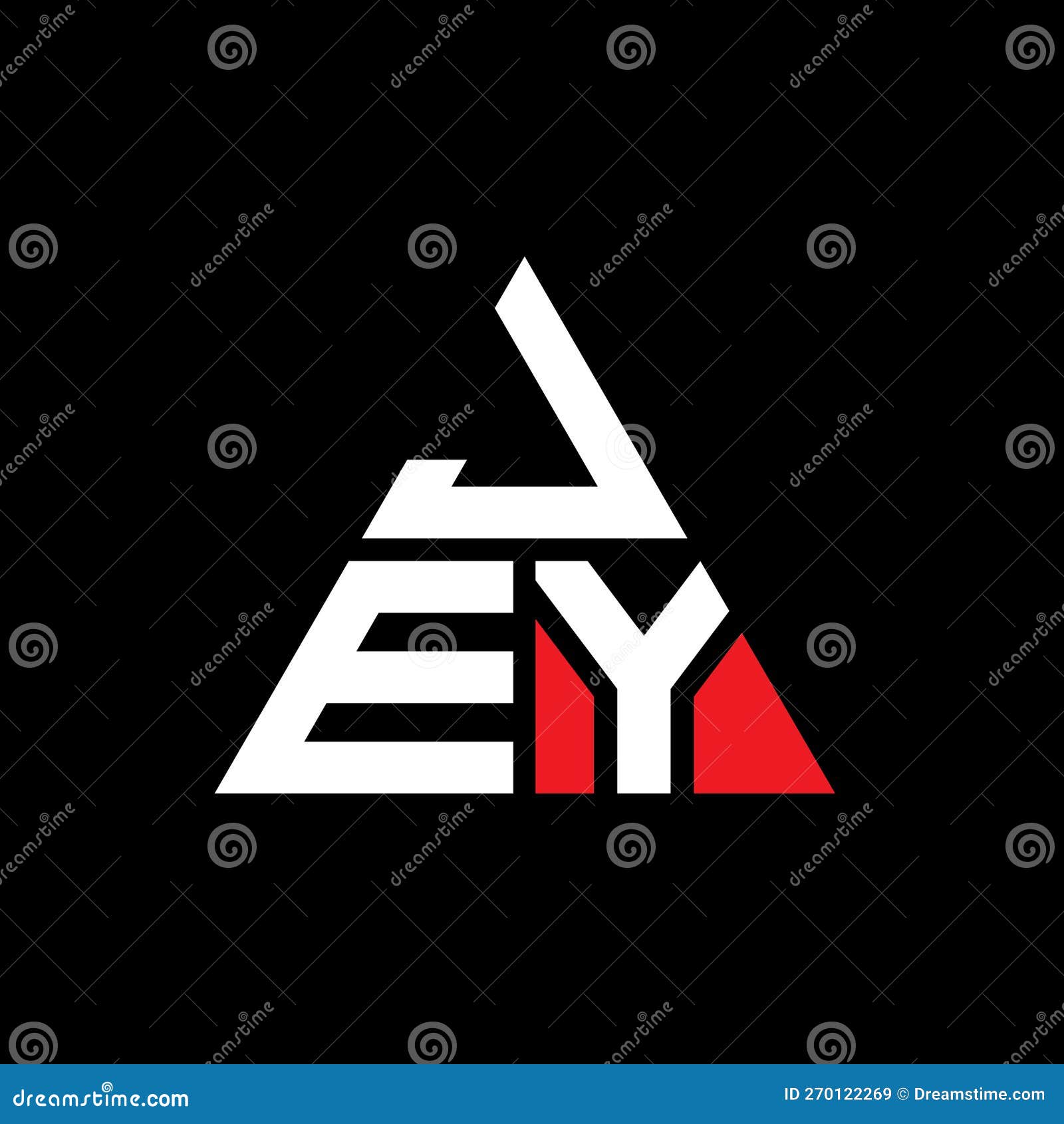 JEY Triangle Letter Logo Design with Triangle Shape. JEY Triangle Logo ...
