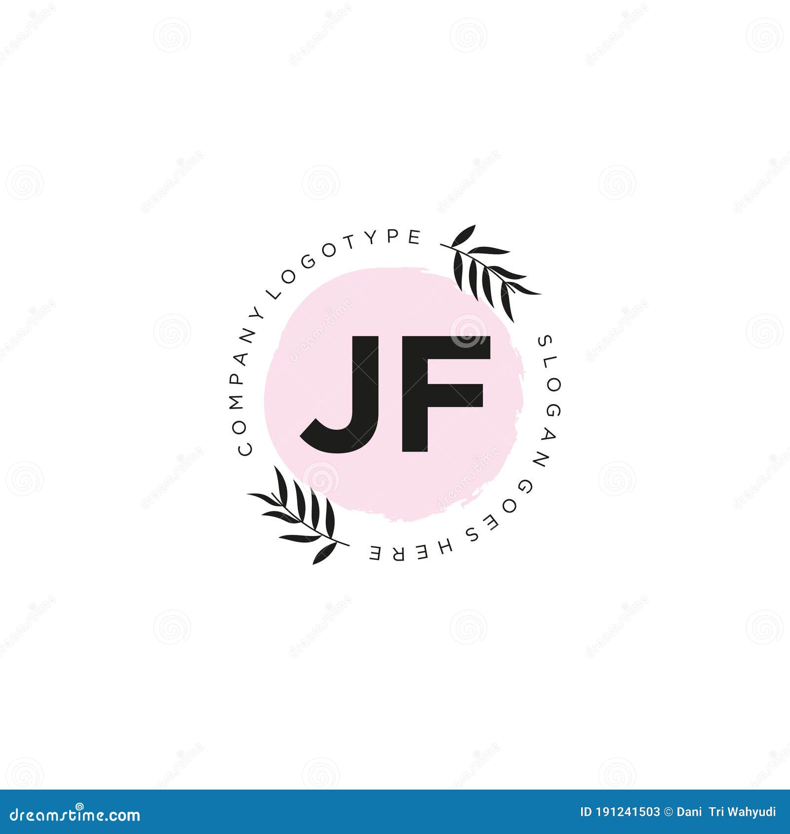 JF Letter Logo Icon Design Template Elements Stock Vector ...