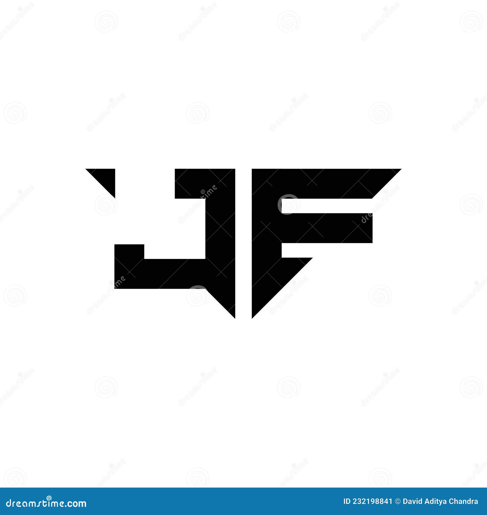 JF Logo Monogram Design Template Stock Vector - Illustration of ...