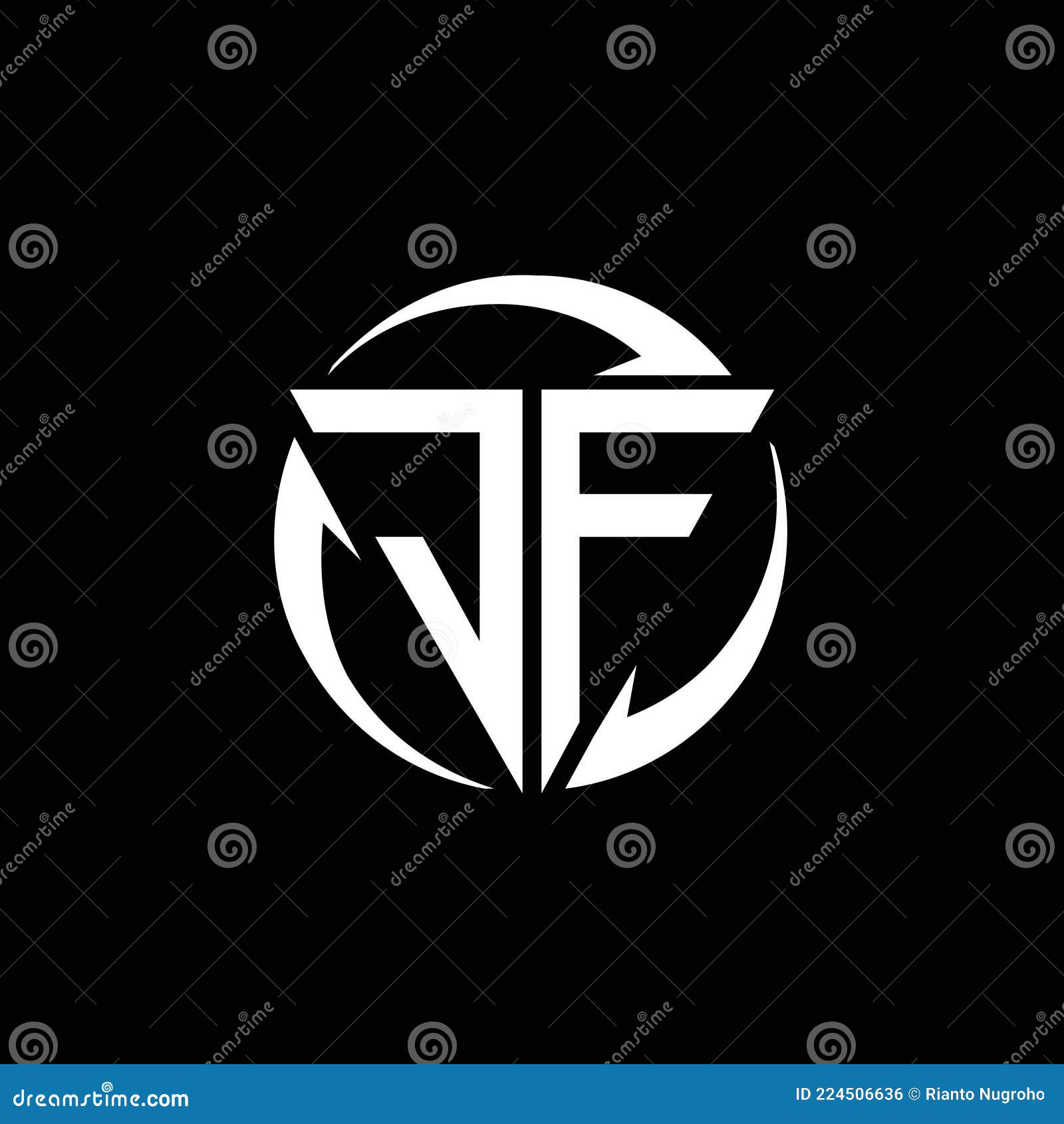 JF Logo Monogram Design Template Stock Vector - Illustration of graphic ...