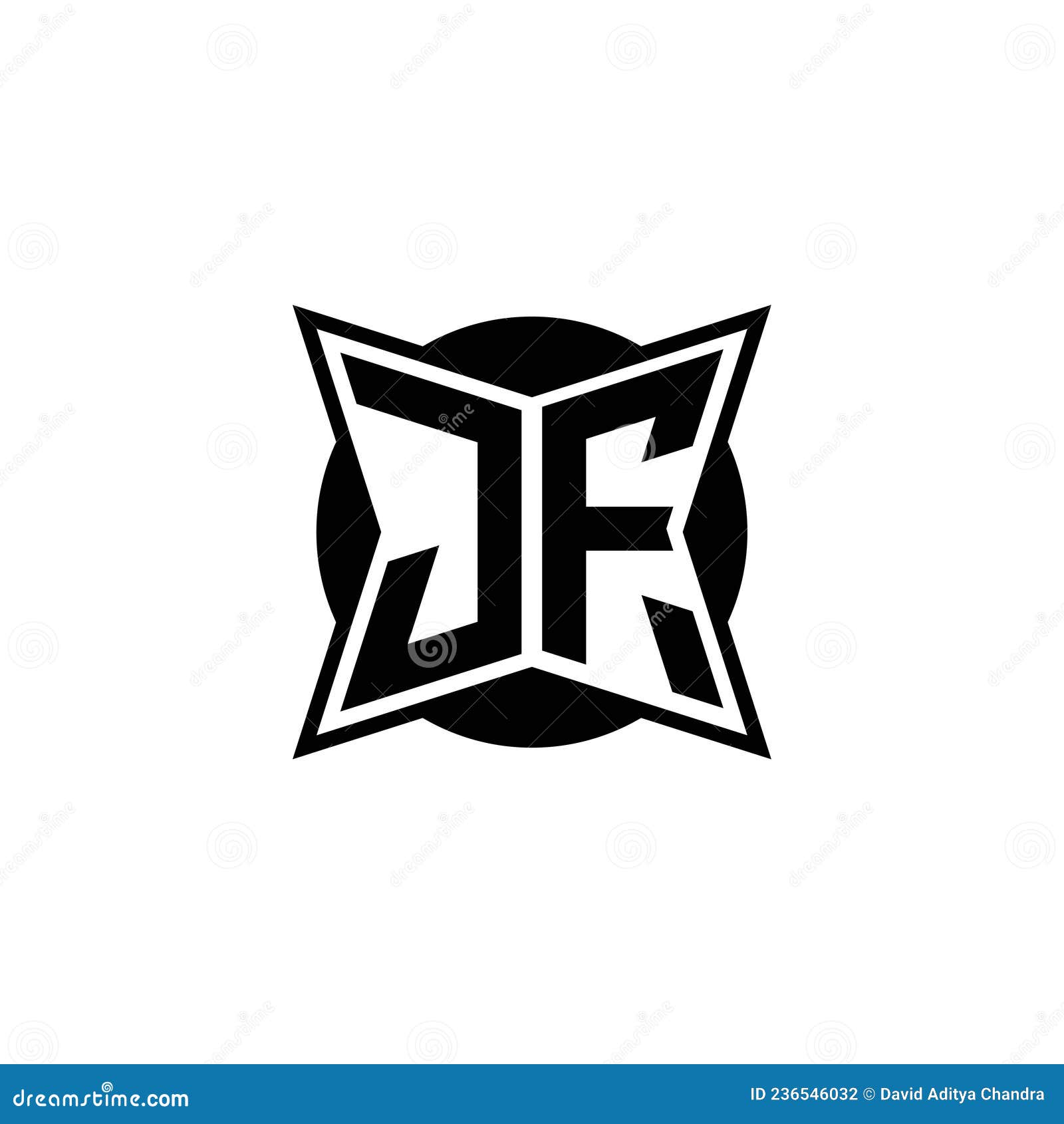 JF Logo Monogram Geometric Modern Design Stock Vector - Illustration of ...
