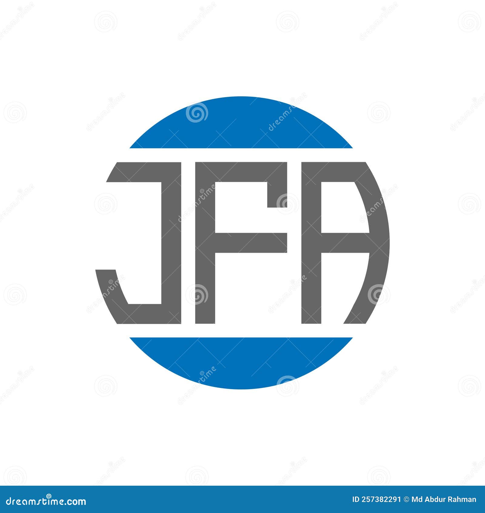 JFA Letter Logo Design on White Background. JFA Creative Initials ...