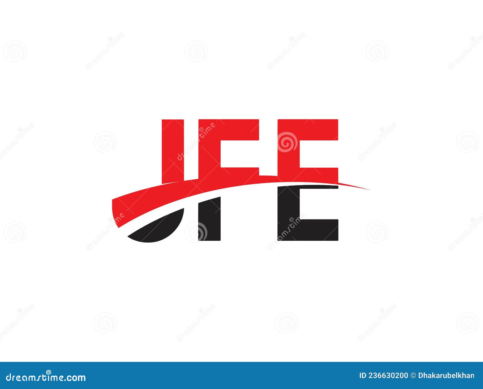 JFE Letter Initial Logo Design Vector Illustration Stock Vector ...