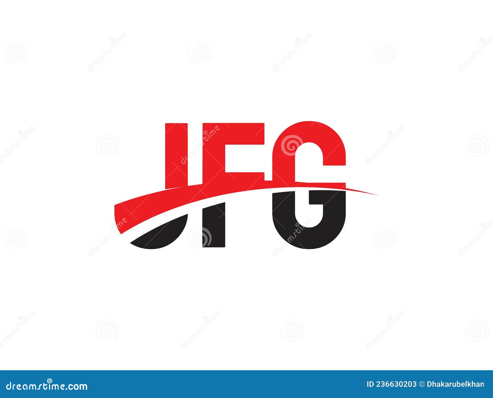 JFG Letter Initial Logo Design Vector Illustration Stock Vector ...
