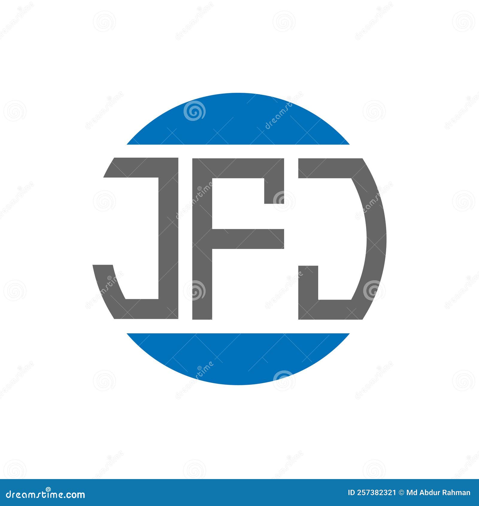 JFJ Letter Logo Design on White Background. JFJ Creative Initials ...