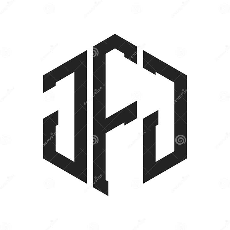 JFJ Logo Design. Initial Letter JFJ Monogram Logo Using Hexagon Shape ...