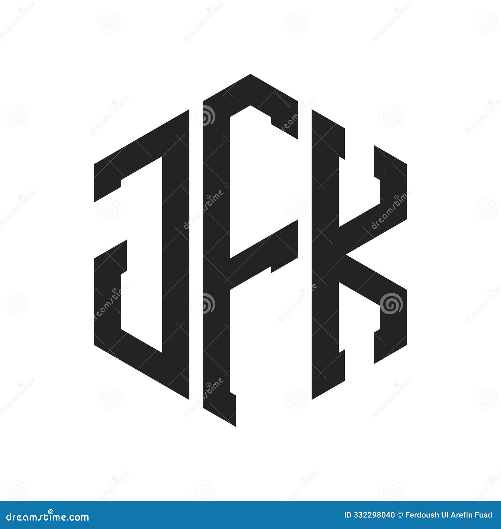 JFK Logo Design. Initial Letter JFK Monogram Logo Using Hexagon Shape ...