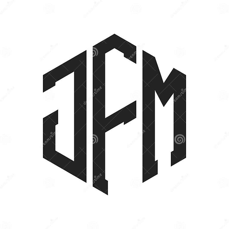 JFM Logo Design. Initial Letter JFM Monogram Logo Using Hexagon Shape ...
