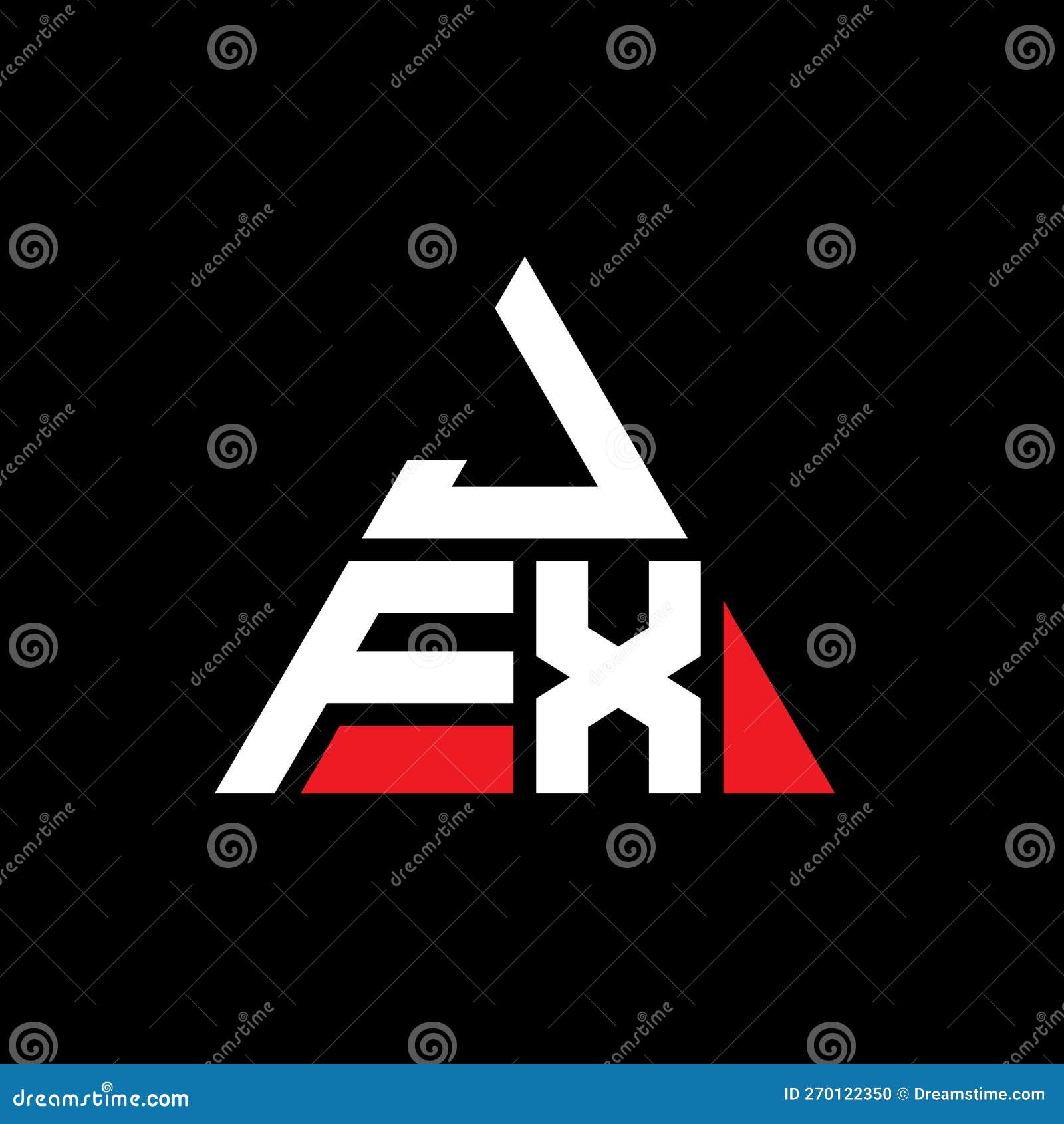 JFX Triangle Letter Logo Design with Triangle Shape. JFX Triangle Logo ...