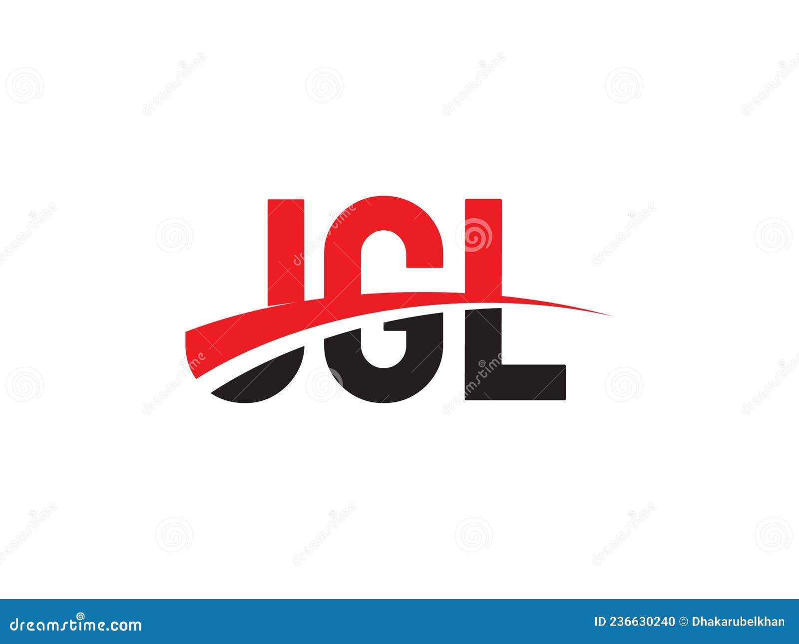 JGL Letter Initial Logo Design Vector Illustration Stock Vector ...