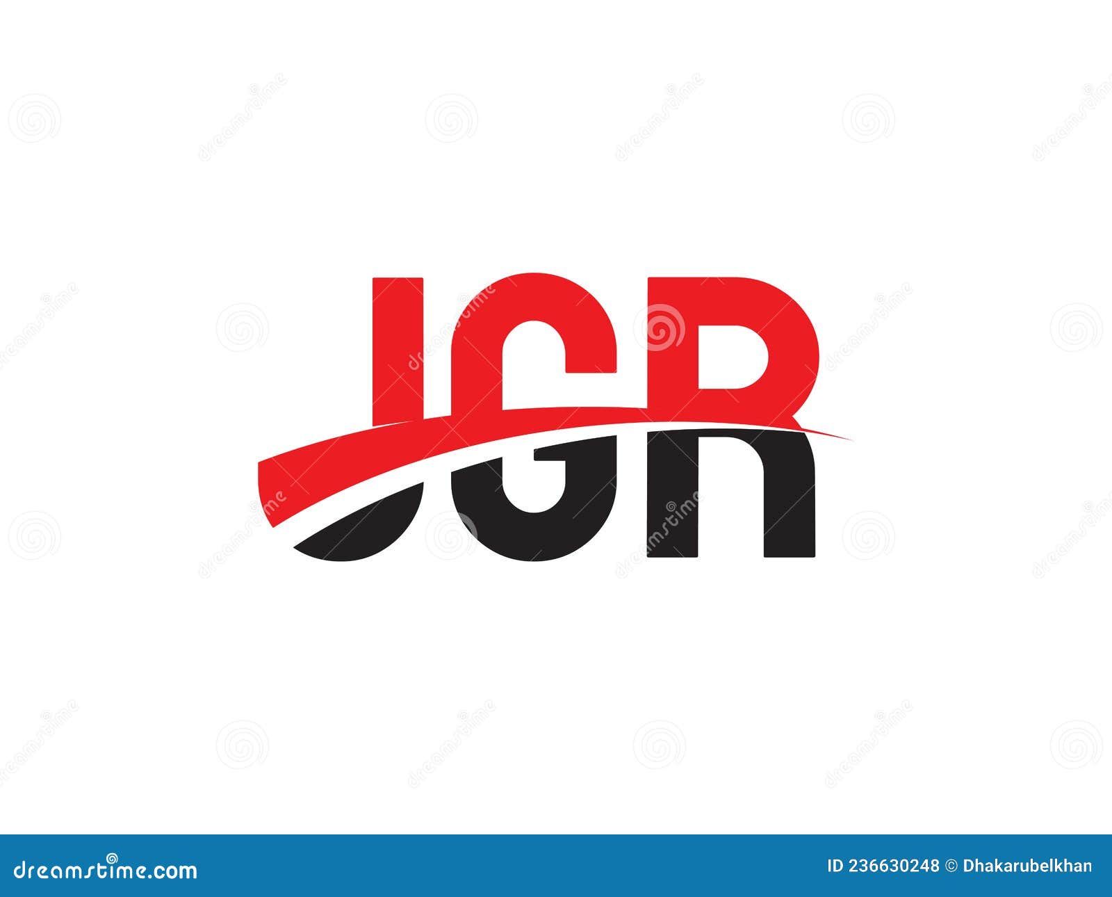 JGR Letter Initial Logo Design Vector Illustration Stock Vector ...