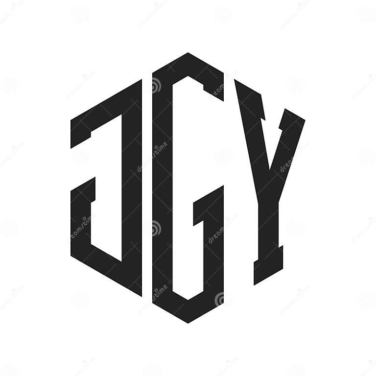 JGY Logo Design. Initial Letter JGY Monogram Logo Using Hexagon Shape ...