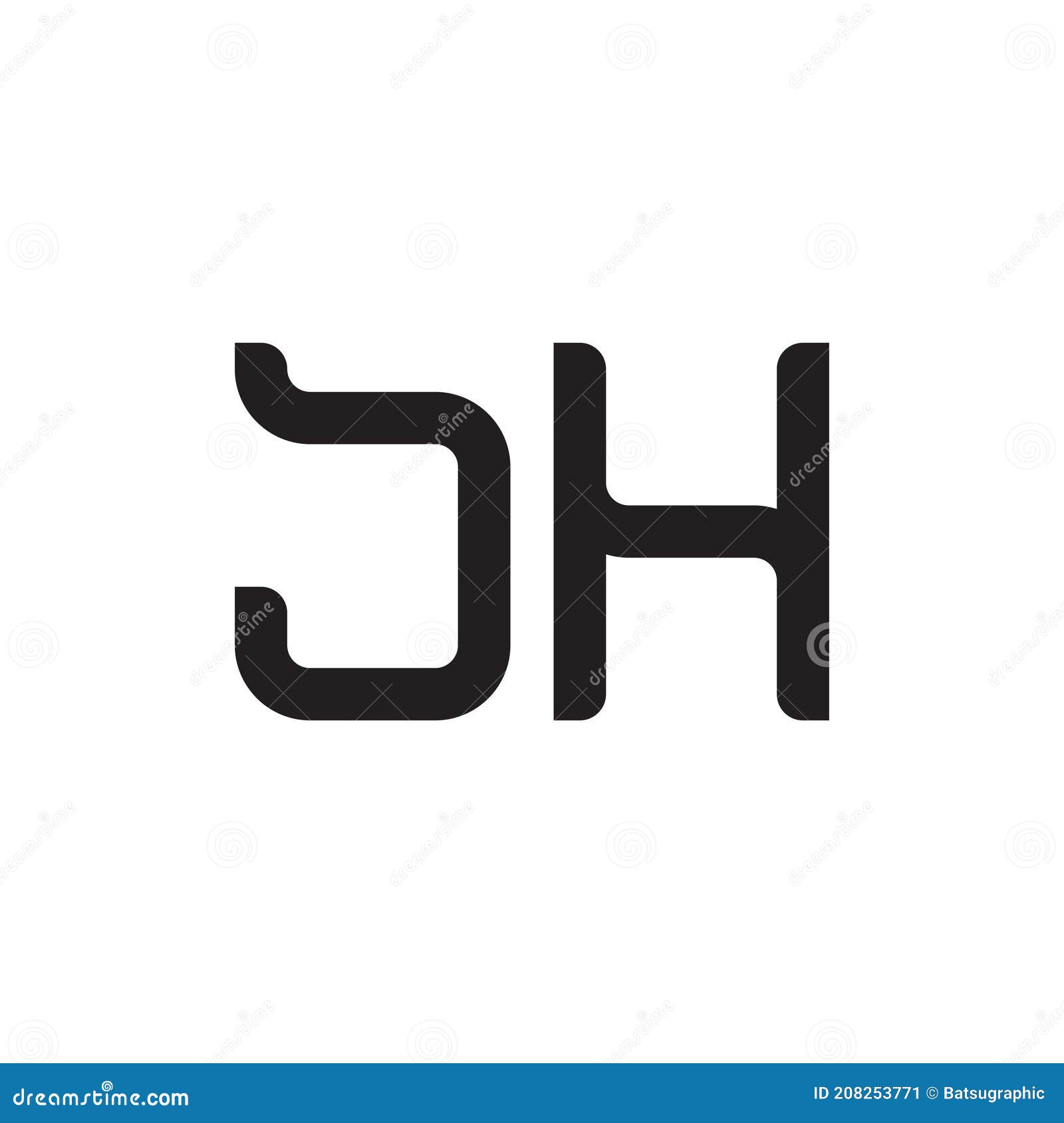 Jh Initial Letter Vector Logo Icon Stock Vector - Illustration of ...