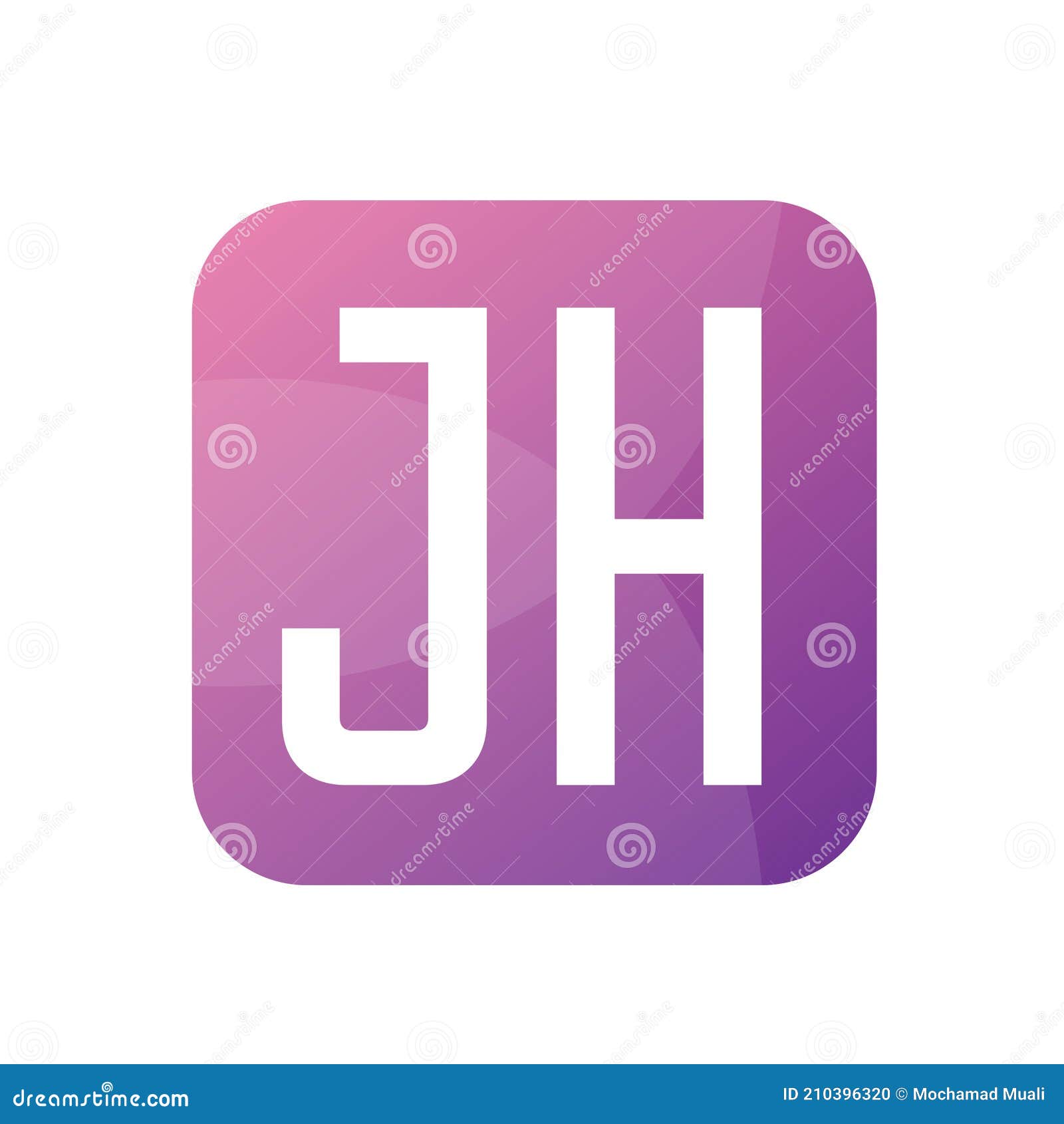 JH Letter Logo Design with Simple Style Stock Vector - Illustration of ...