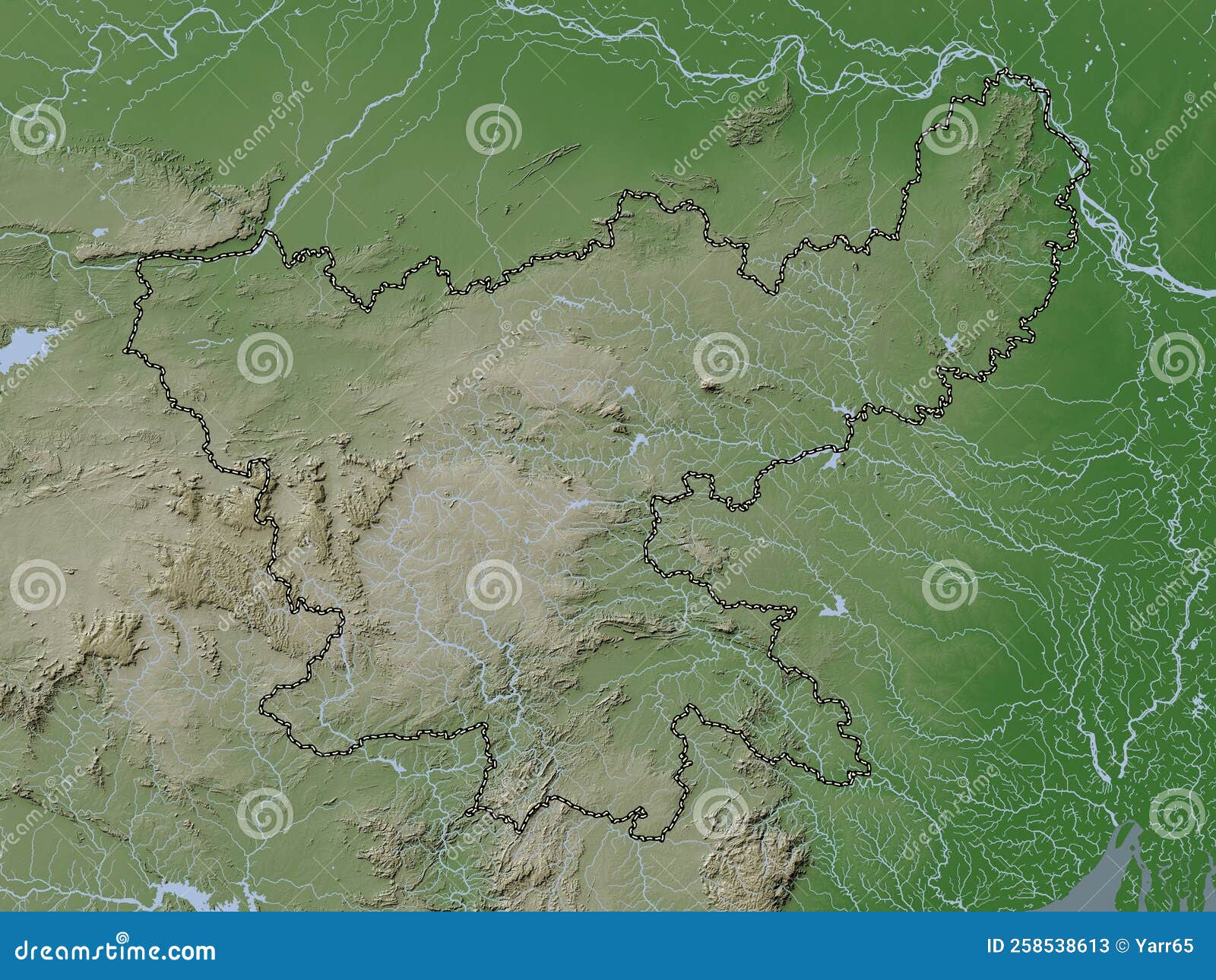 Jharkhand, India. Wiki. No Legend Stock Illustration - Illustration of ...