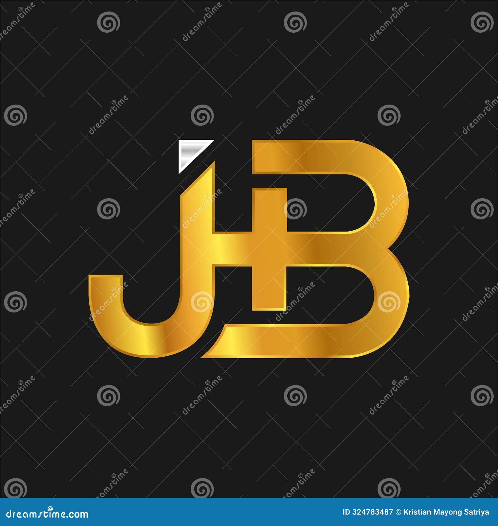 Jhb Lettering Initial Monogram Logo Stock Vector - Illustration of ...