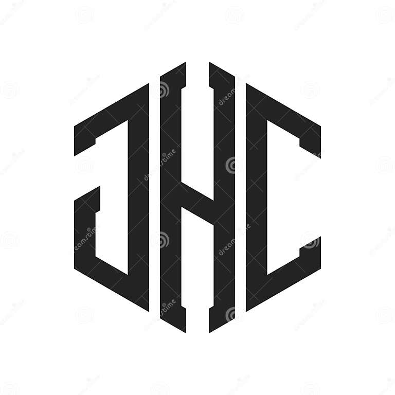 JHC Logo Design. Initial Letter JHC Monogram Logo Using Hexagon Shape ...