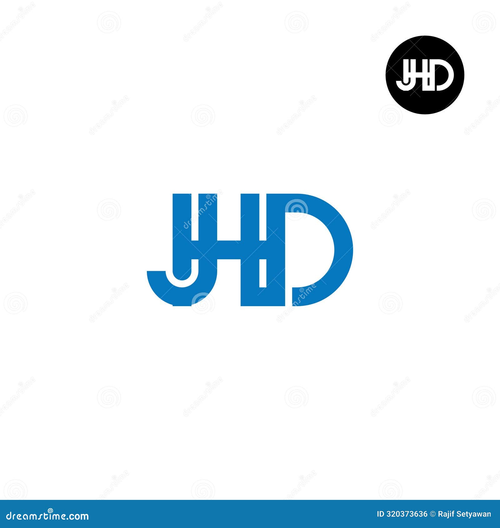 JHD Logo Letter Monogram Design Stock Vector - Illustration of business ...