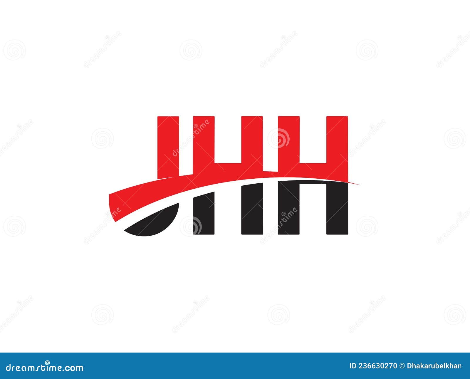 JHH Letter Initial Logo Design Vector Illustration Stock Vector ...