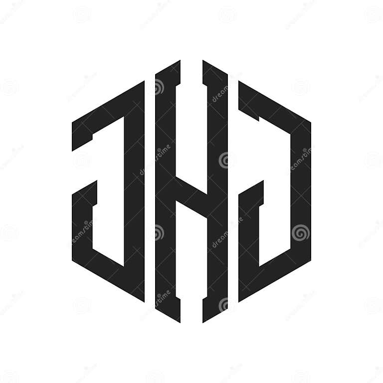 JHJ Logo Design. Initial Letter JHJ Monogram Logo Using Hexagon Shape ...