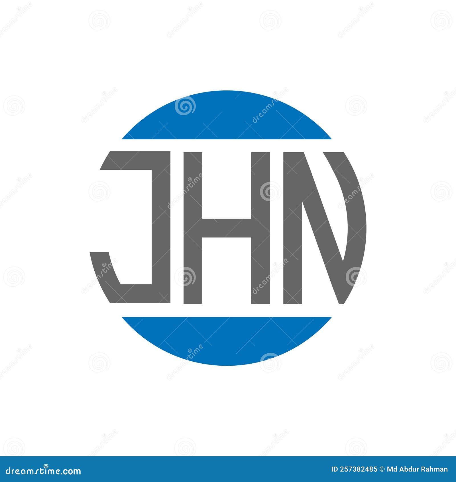 JHN Letter Logo Design on White Background. JHN Creative Initials ...