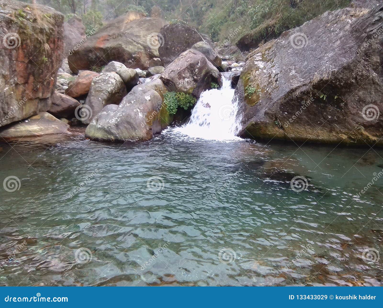 The Water And Hill Landscape Royalty-Free Stock Photography ...