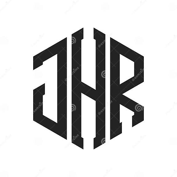 JHR Logo Design. Initial Letter JHR Monogram Logo Using Hexagon Shape ...