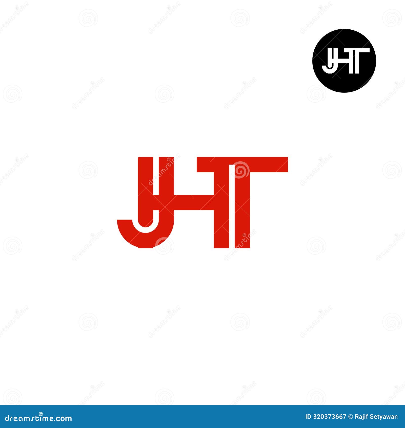 JHT Logo Letter Monogram Design Stock Vector - Illustration of business ...