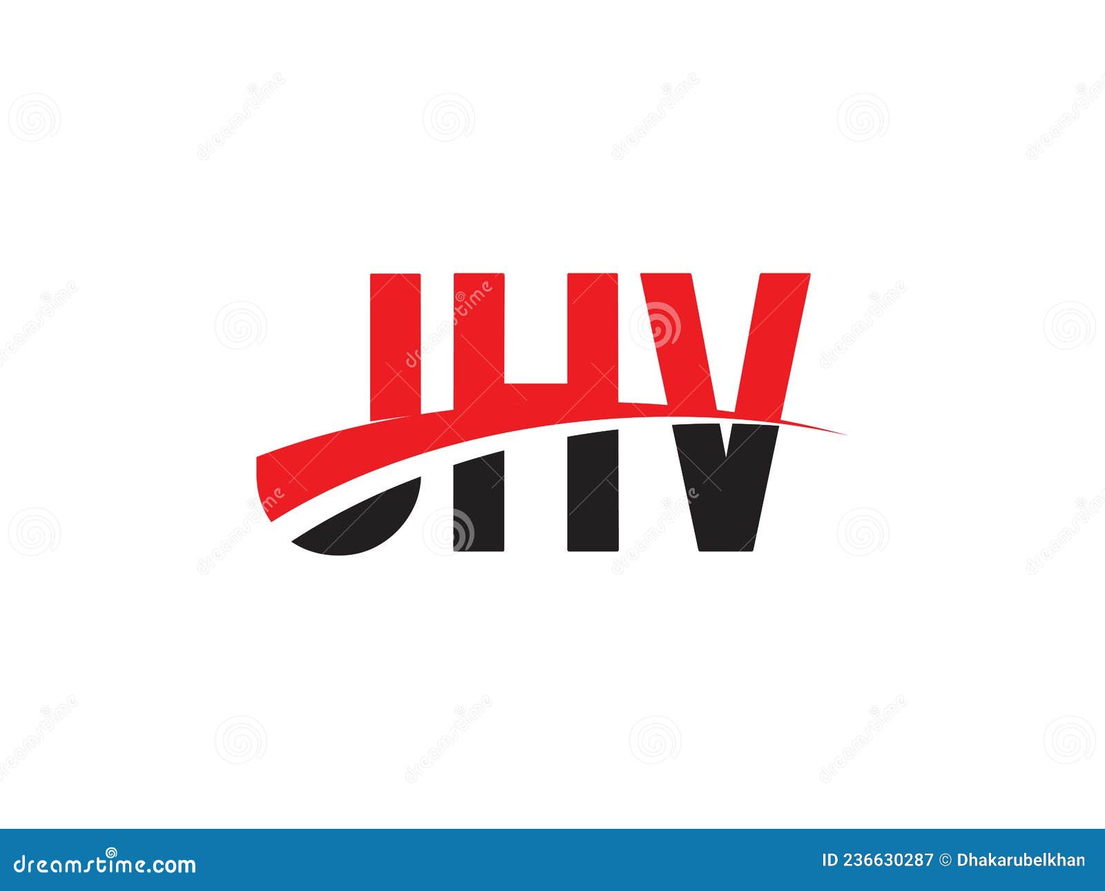 JHV Letter Initial Logo Design Vector Illustration Stock Vector ...